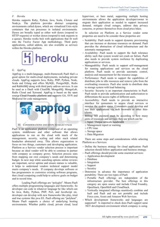 Comparison of Several PaaS Cloud Computing Platforms | PDF