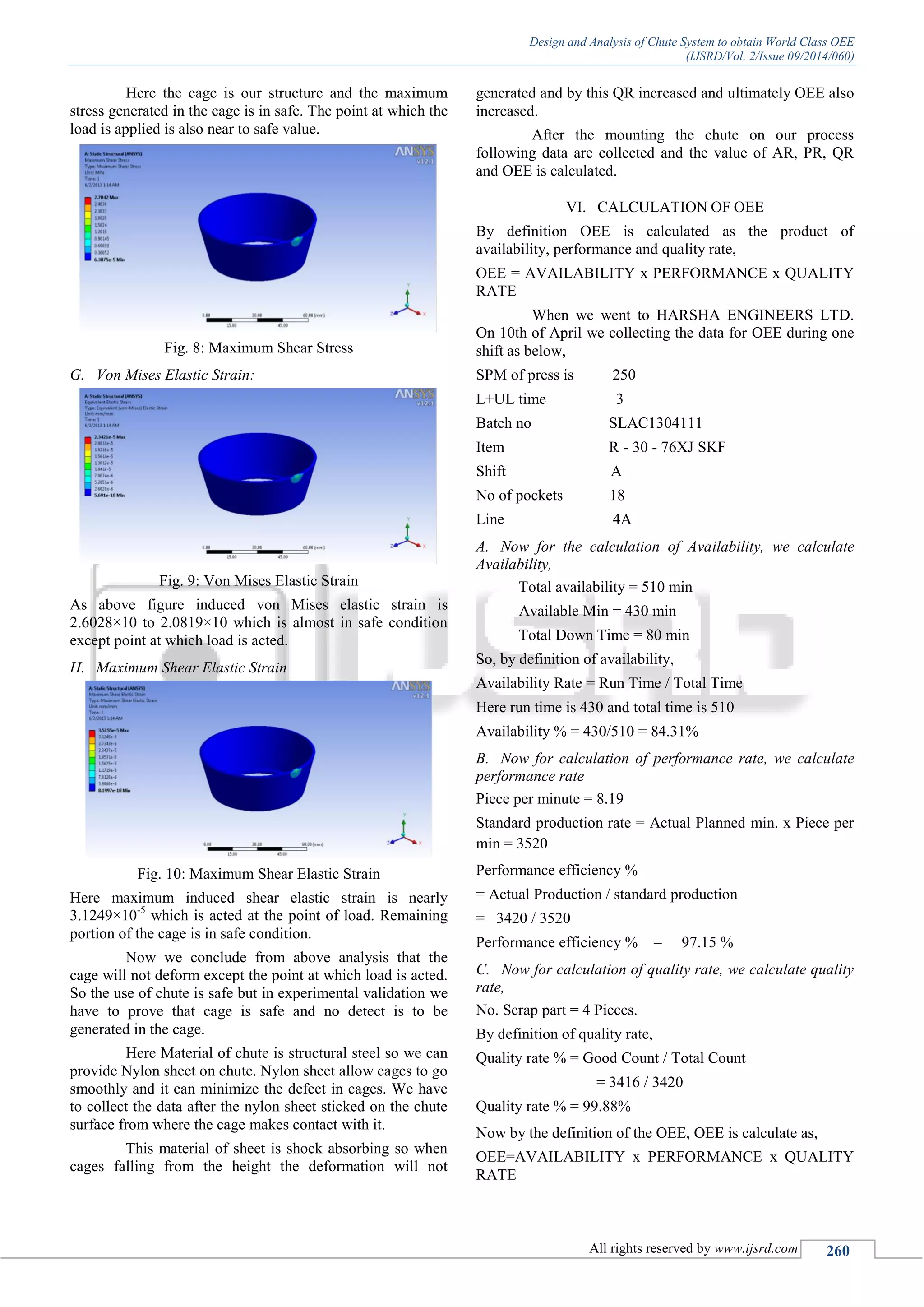 Design and Analysis of Chute System to obtain World Class OEE | PDF