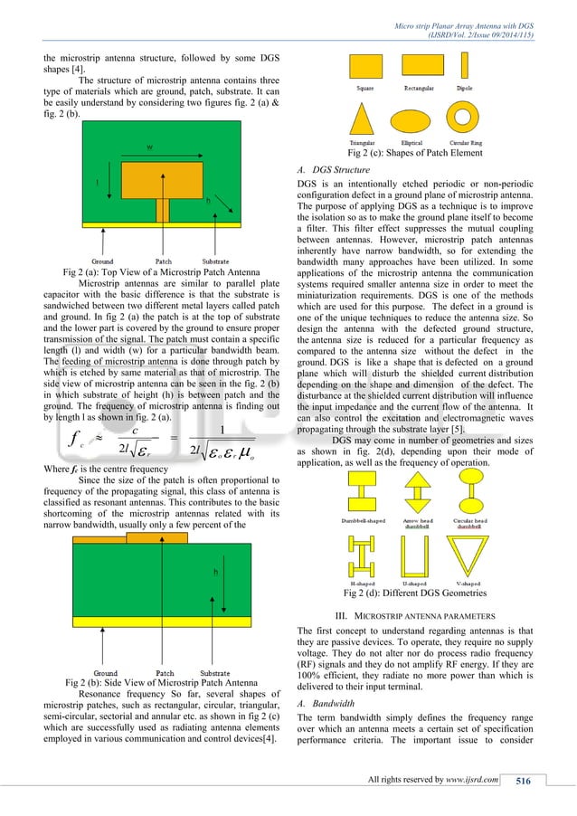 Microstrip Planar Array Antenna With Dgs Pdf 