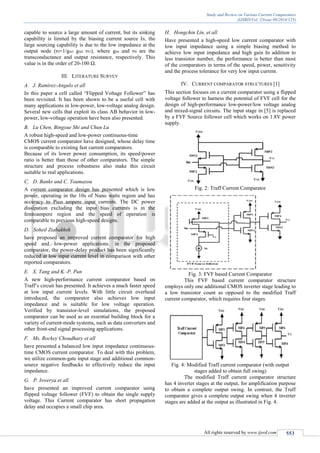 Study and Review on Various Current Comparators | PDF | Cameras and Camcorders | Consumer ...