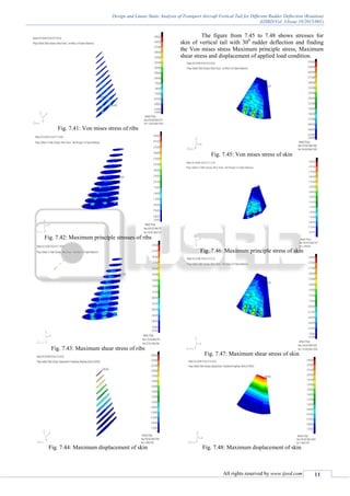 Design and Linear Static Analysis of Transport Aircraft Vertical Tail ...