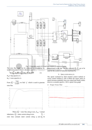 Close Loop Control of Induction Motor Using Z-Source Inverter | PDF