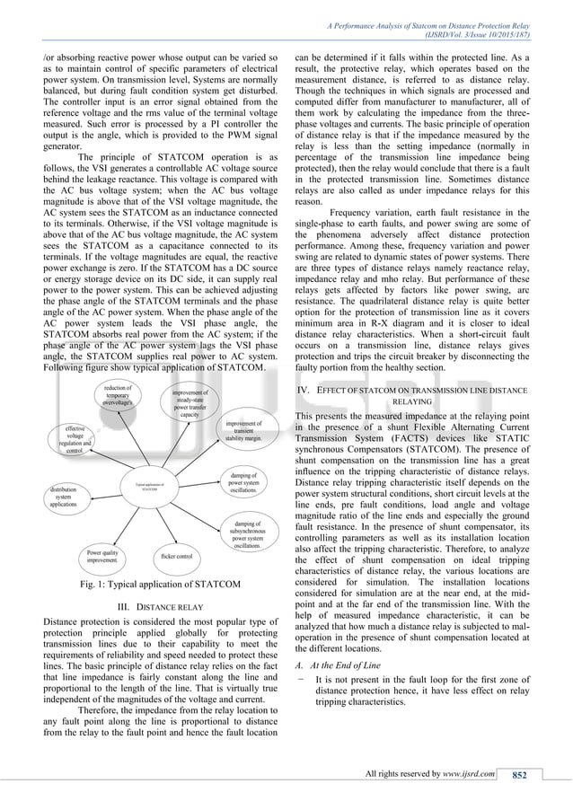 A Performance Analysis of Statcom on Distance Protection Relay | PDF | Computer Software and ...
