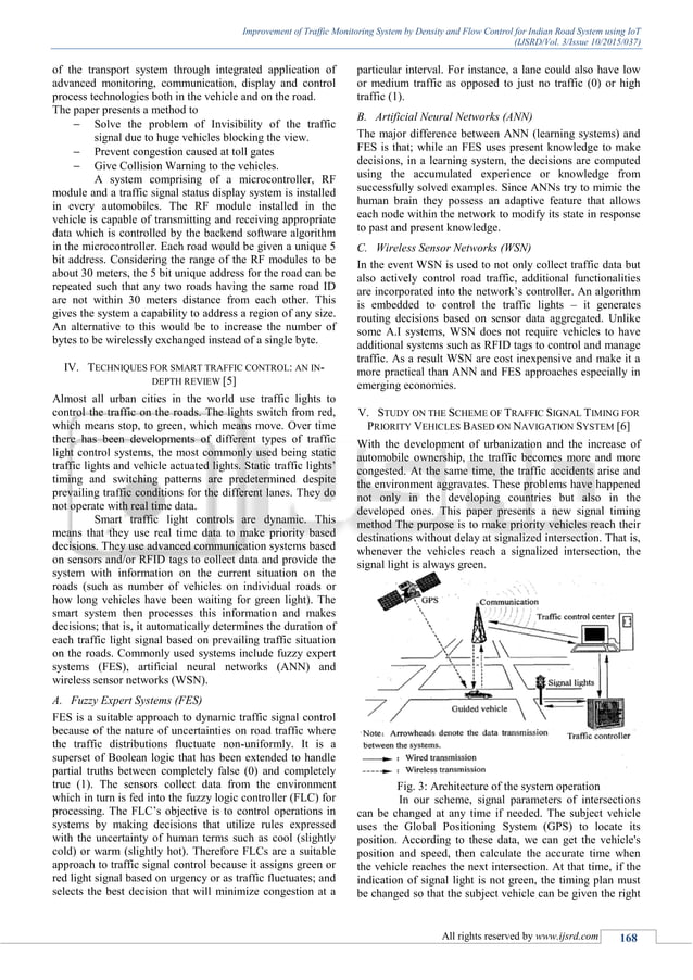 Improvement of Traffic Monitoring System by Density and Flow Control For Indian Road System ...