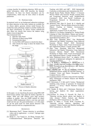 Multiple Person Tracking with Shadow Removal Using Adaptive Gaussian Mixture Model in Video ...