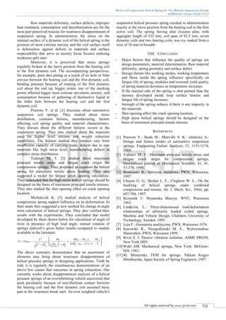 Review of Compression Helical Spring for Two Wheeler Suspension Systems ...