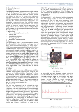 Portable ECG Monitoring System using Lilypad And Mobile Platform-PandaBoard | PDF | Heart and ...