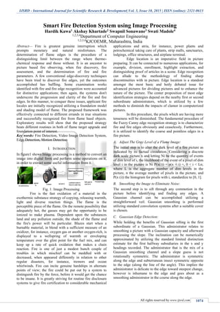 Smart Fire Detection System using Image Processing | PDF
