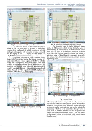Online Accessable Traffic Control System for Urban Areas Using Embedded ...