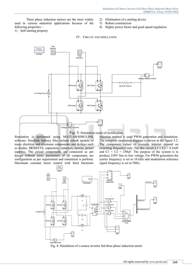Simulation of Z-Source Inverter Fed Three Phase Induction Motor Drive | PDF