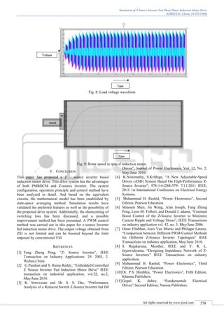 Simulation of Z-Source Inverter Fed Three Phase Induction Motor Drive | PDF