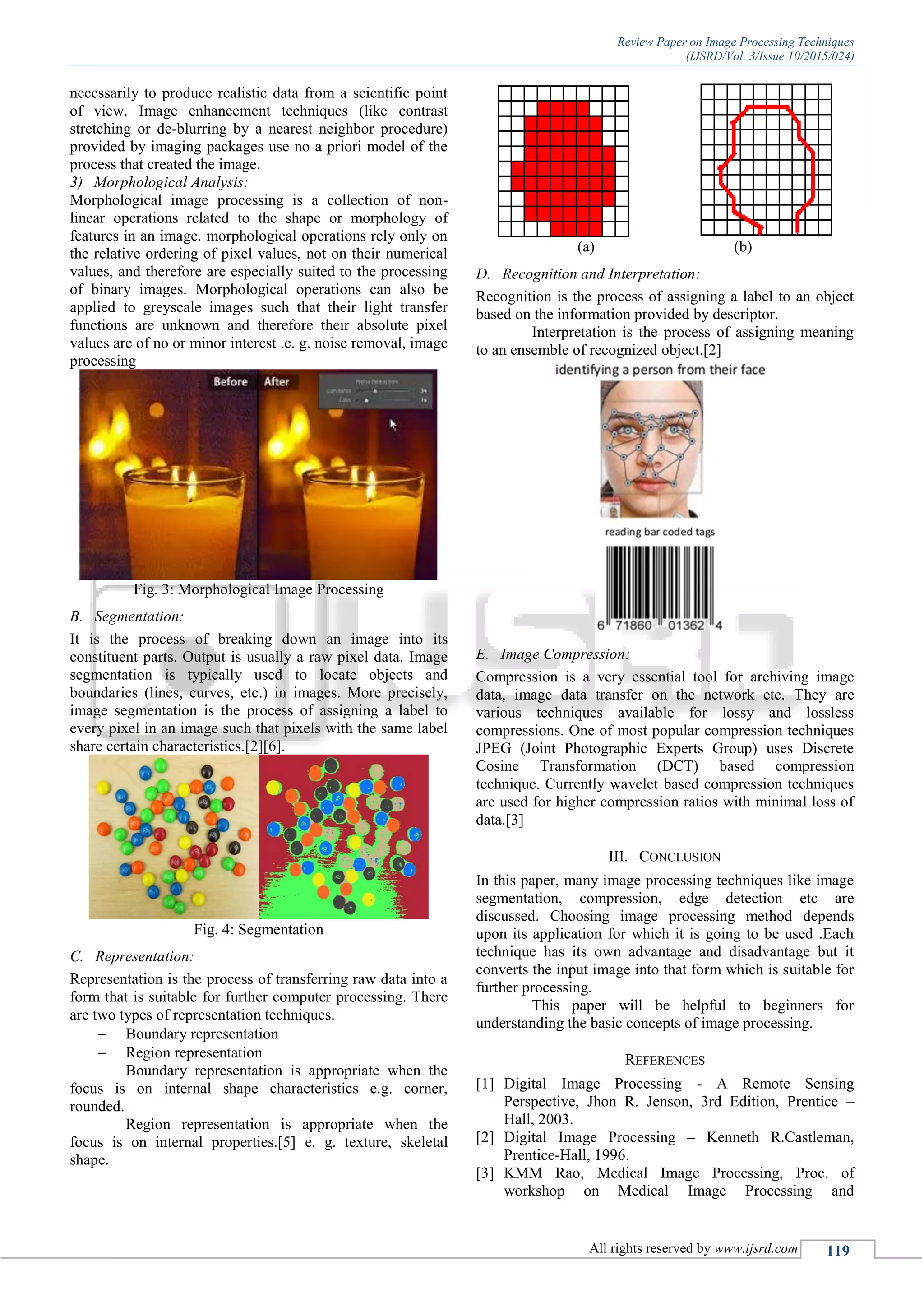 Review Paper on Image Processing Techniques | PDF