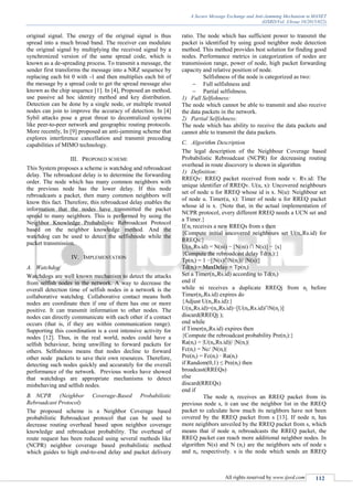 A Secure message exchange and anti-jamming mechanism in manet | PDF