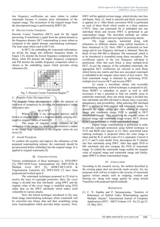 Hybrid Approach for Robust Digital Video Watermarking | PDF