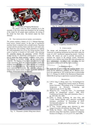 Mechanism for Transverse Car Parking | PDF