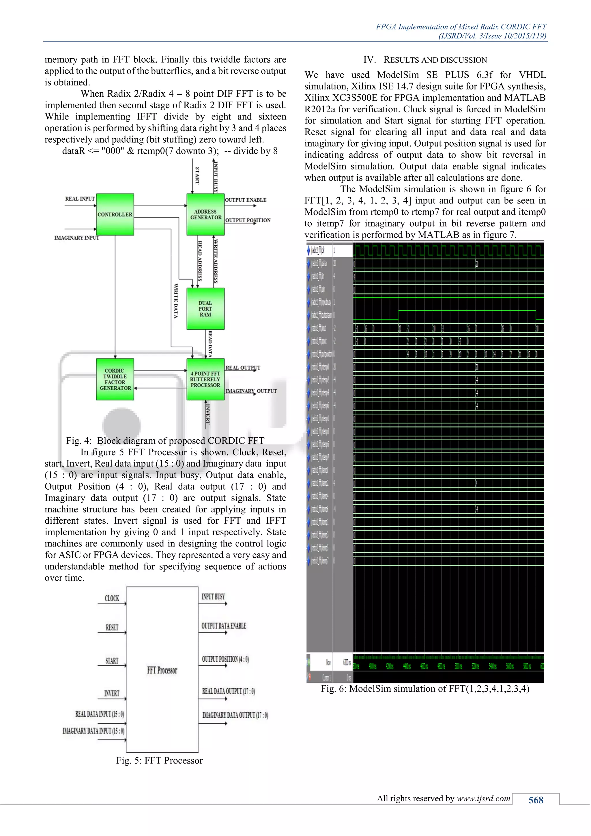 Fpga Implementation Of Mixed Radix Cordic Fft Pdf
