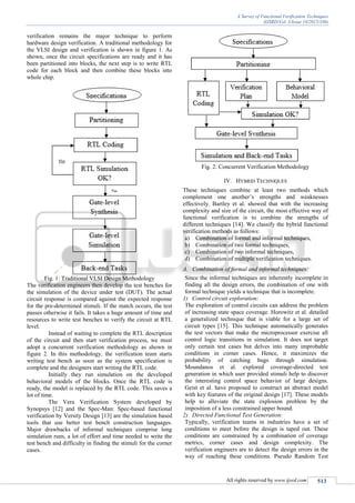 A Survey of functional verification techniques | PDF