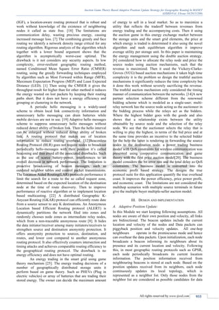 Auction Game Theory Based Adaptive Position Update Strategy for Geographic Routing in MANET ...