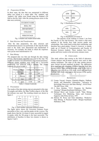 Study of Clustering of Data Base in Education Sector Using Data Mining ...