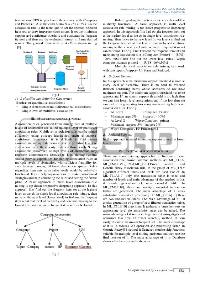 Introduction To Multilevel Association Rule And Its Methods Introduction To Multilevel Association Rule And Its Methods