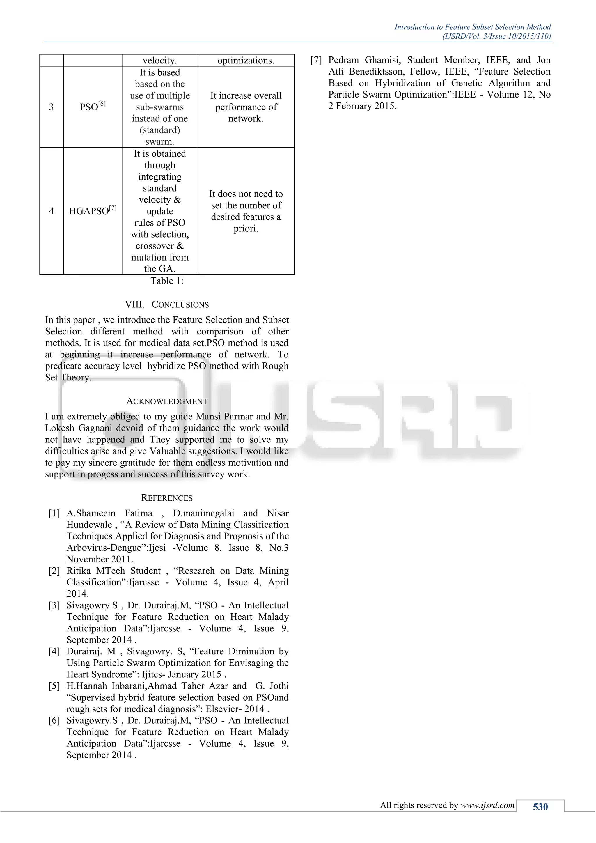 Introduction to feature subset selection method | PDF | Databases | Computer Software and ...