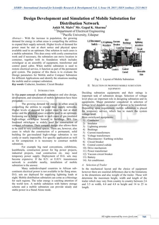 Design Development and Simulation of Mobile Substation for Distribution ...