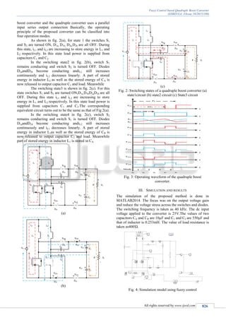 Fuzzy Control Based Quadrupler Boost Converter | PDF