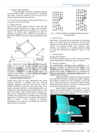 Role of Simulation in Deep Drawn Cylindrical Part | PDF