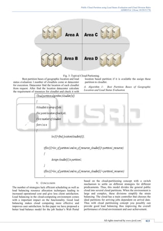 Public Cloud Partition Using Load Status Evaluation and Cloud Division Rules | PDF