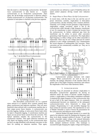 A survey on Single Phase to Three Phase Cyclo-Converter fed Induction ...