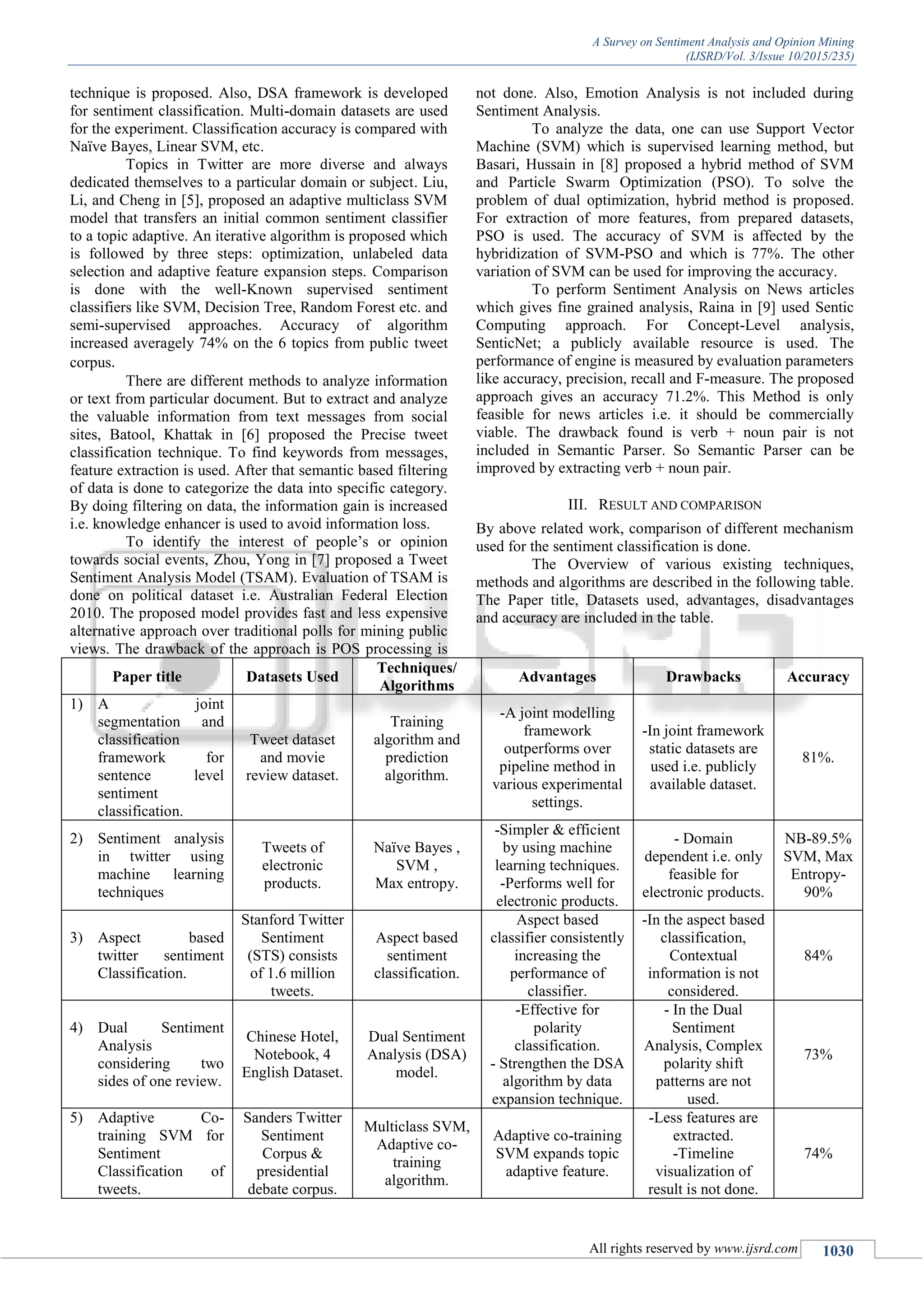 A Survey on Sentiment Analysis and Opinion Mining | PDF | Computing | Technology & Computing