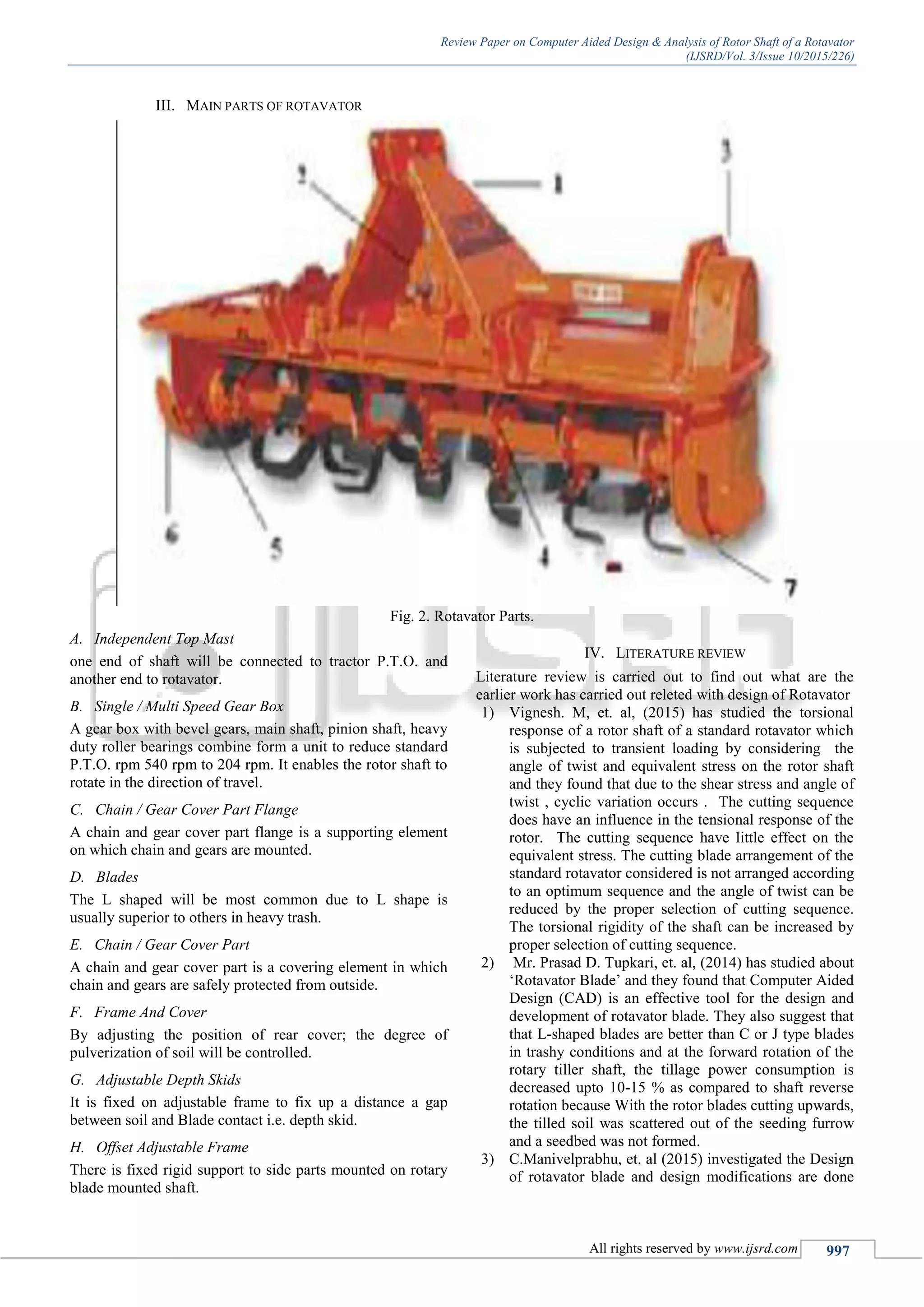 Review Paper on Computer Aided Design & Analysis of Rotor Shaft of a ...