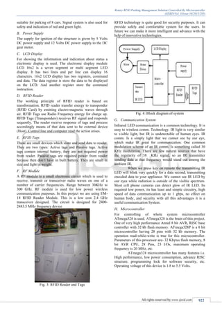 Rotary RFID Parking Management Solution Controlled By Microcontroller | PDF