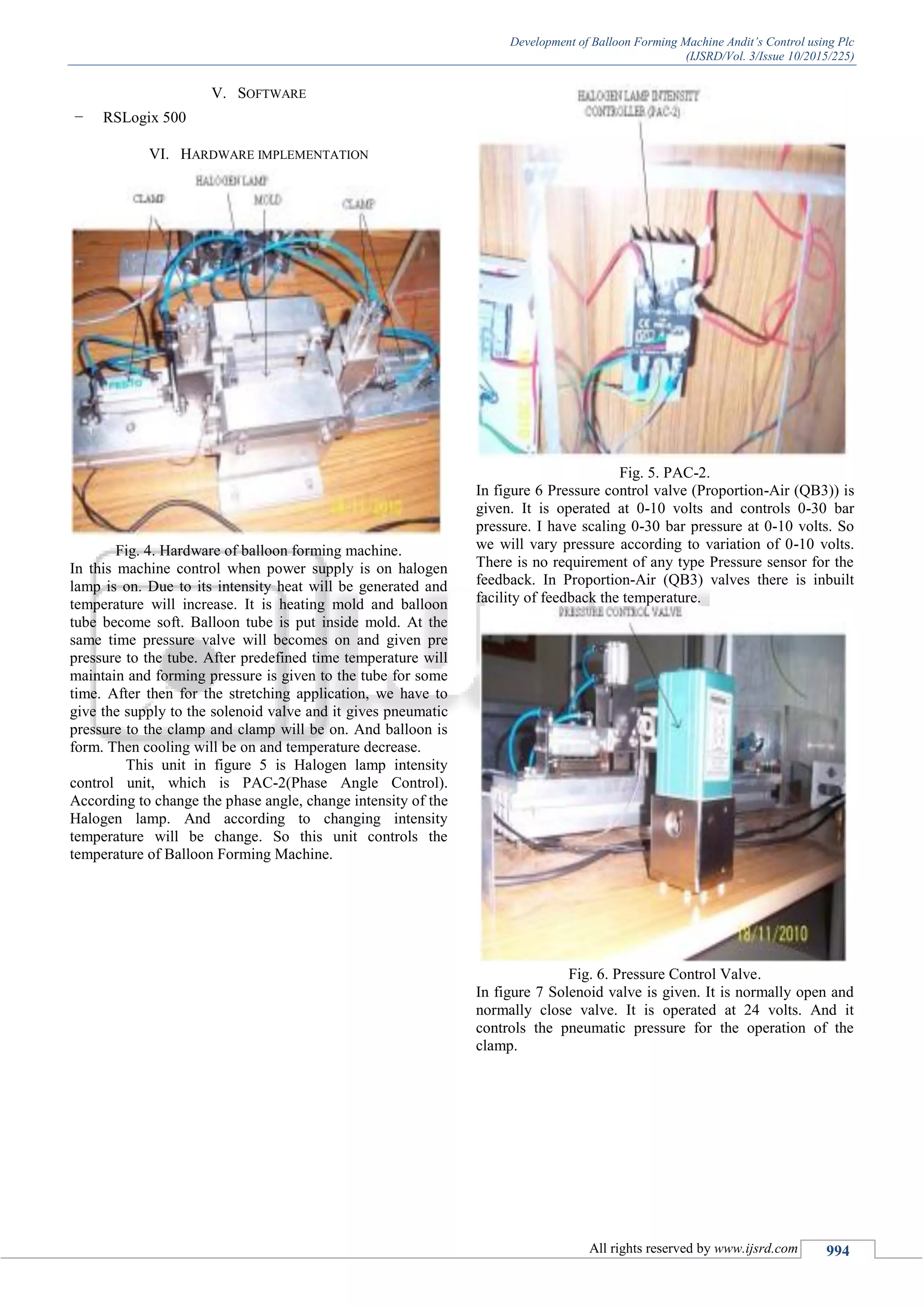 Development of Balloon Forming Machine and its Control Using PLC | PDF