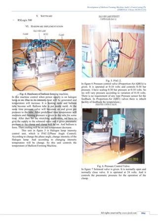 Development of Balloon Forming Machine and its Control Using PLC | PDF
