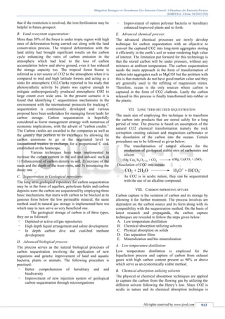 Mitigation Strategies to Greenhouse Gas Emission Control: A Database ...