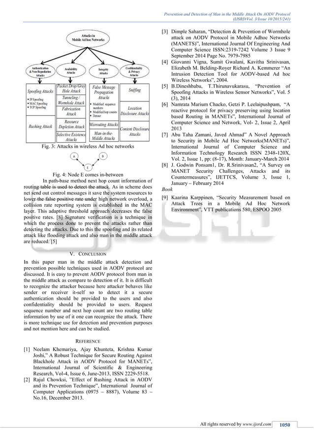 Prevention and Detection of Man in the Middle Attack on AODV Protocol | PDF