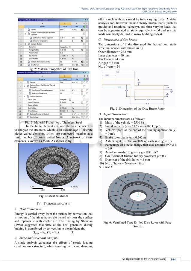 Thermal and Structural Analysis Using Fea on Pillar Vains Type ...