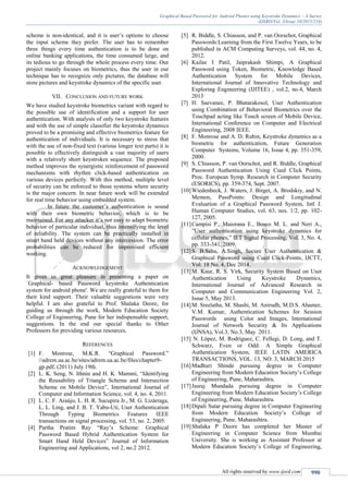 Graphical Based Password for Android Phones using Keystroke Dynamics - A Survey | PDF