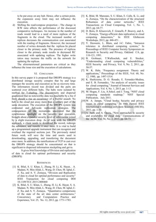 Survey on Division and Replication of Data in Cloud for Optimal Performance and Security | PDF