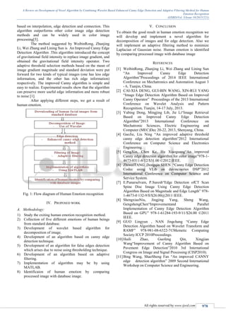 A review on Development of novel algorithm by combining Wavelet based Enhanced Canny edge ...