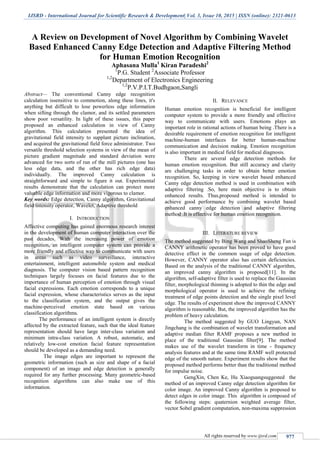 A review on Development of novel algorithm by combining Wavelet based ...