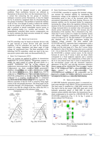 Comparison of Shunt Facts Devices for the Improvement of Transient Stability of Two Machine ...