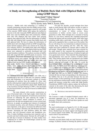 A Study on Strengthening of Bubble Deck Slab with Elliptical Balls by ...