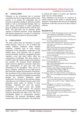 Applications of Operations Research in Minimizing Emission related ...