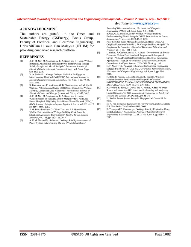 Application of Graphical User Interface (GUI) for Analysing Voltage ...