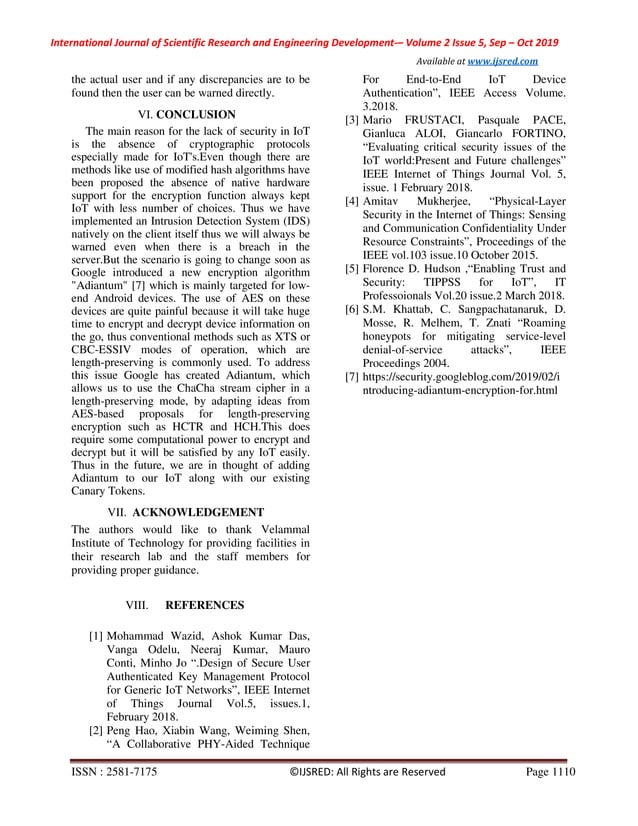 Unauthorized Access Detection In Iot Using Canary Token Algorithm Pdf