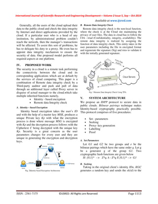 Remote data integrity checking with a third party auditor in public cloud using a proxy server | PDF