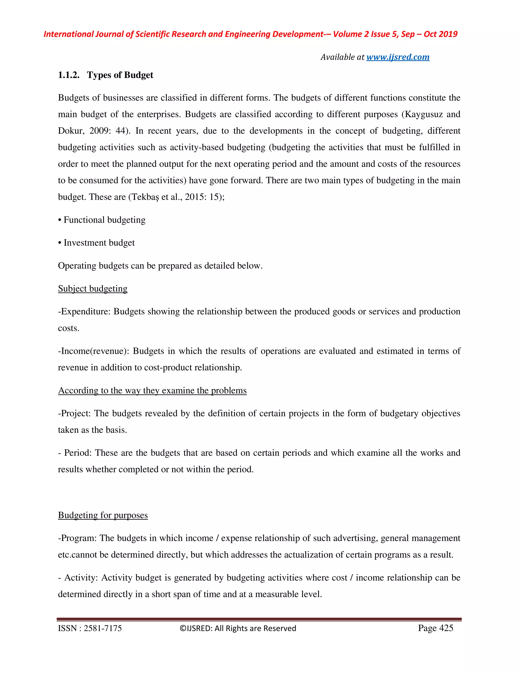 Budget Management in Public Hospitals | PDF
