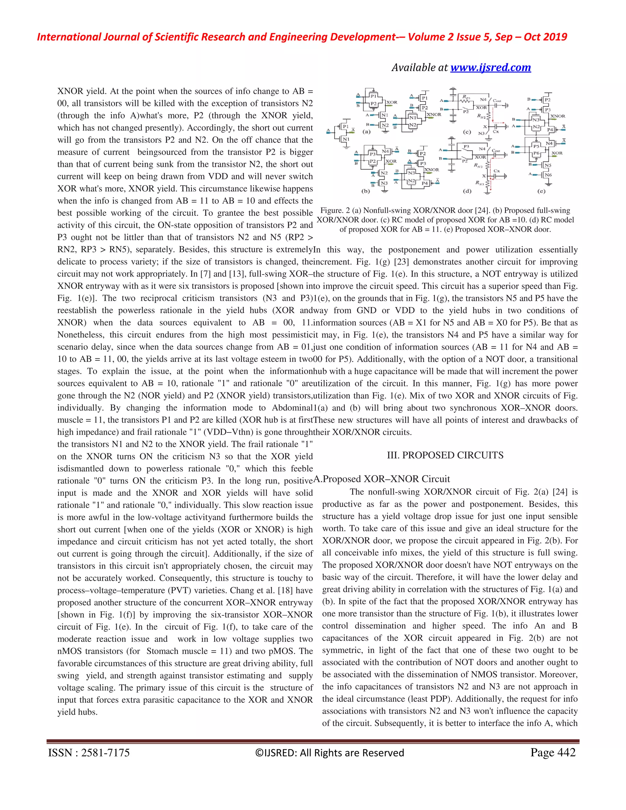Low-Power and High Speed Full Adder Using Optimized XOR and XNOR GATE Structures | PDF